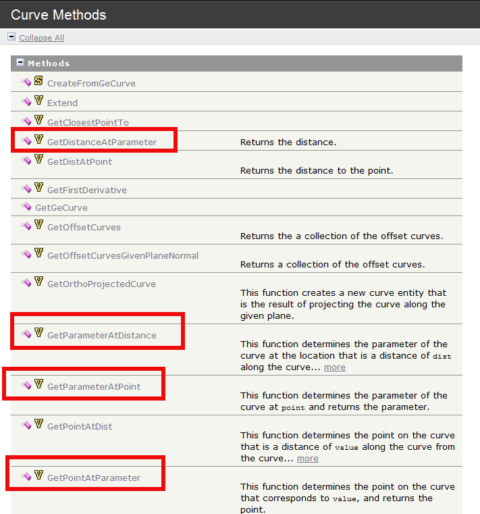 What are curve parameters? (AutoCAD .net API) - Tek1