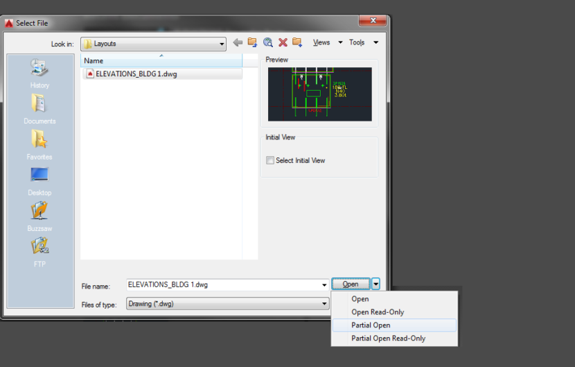 Speed Up Working in DWG files with Partial Open - Tek1