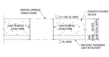 Metal Edges in Bubbledeck Slab - Tek1