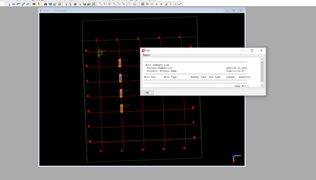 How To Programmatically Create Bolt List Reports From Selected Model Objects Tekla Open Api Tek1