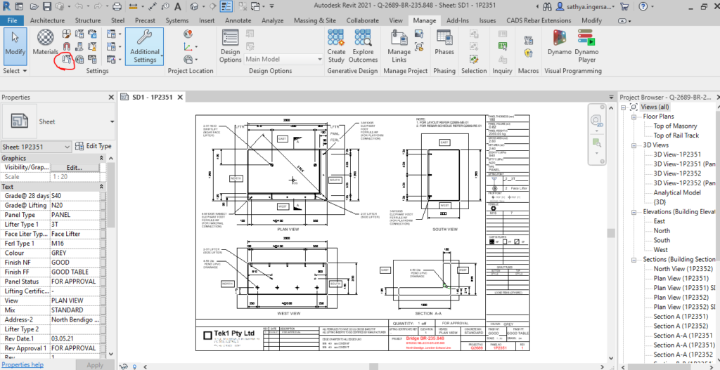 Revit Project Data and Parameters Populate in Title sheet - Tek1