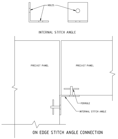 TEMPORARY CONNECTION WITH DETAILS - Steel Detailing | Precast Detailing ...