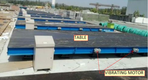 VIBRATING TABLE FOR PRECAST FABRICATION - Tek1