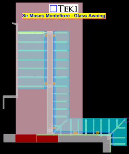 Sir Moses Montefiore - Glass Awning - Tek1