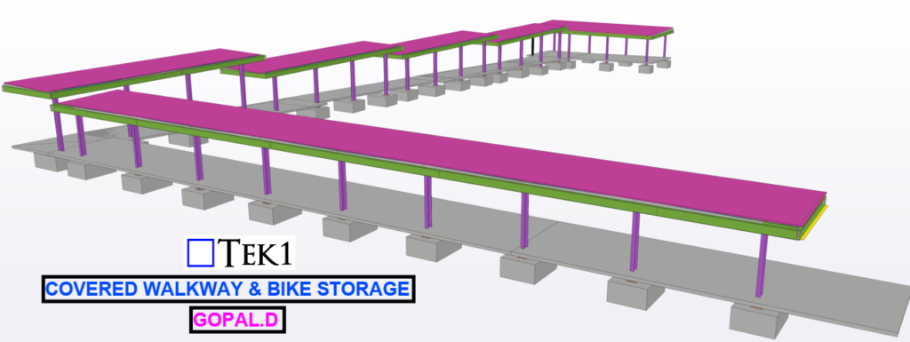 Covered Walkway & Bike Storage - Tek1