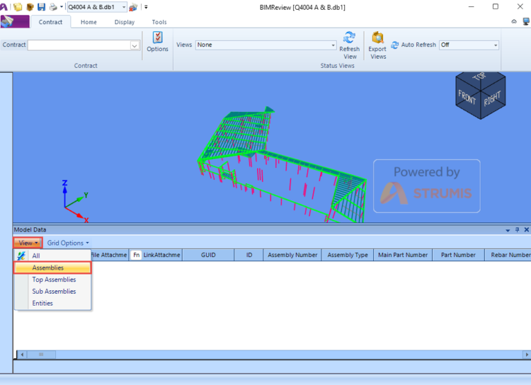 Exporting Tekla Models to Strumis in bswx format - Tek1