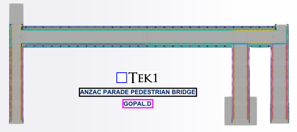 Anzac Parade Pedestrian Bridge - Tek1