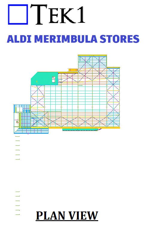 Q2286-CAPITAL STEEL-Aldi Merimbula Stores - PLAN VIEW - Tek1