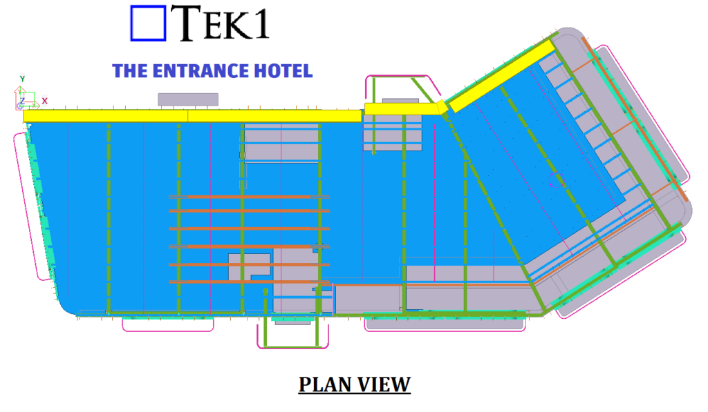 Q2481-TITAN STEEL-THE ENTRANCE HOTEL - PLAN VIEW - Tek1