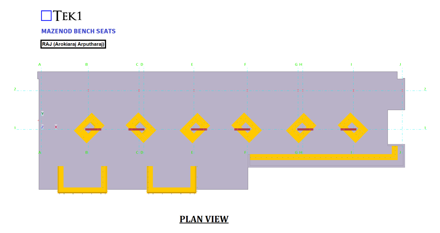 MAZENOD BENCH SEATS - Tek1