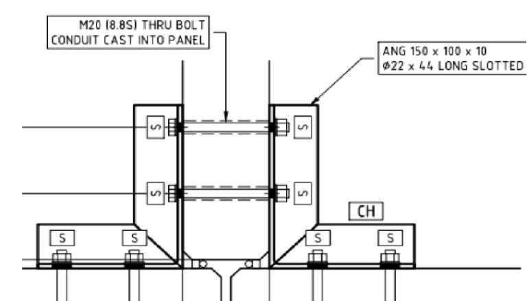 Steel to precast connections (Ferrule) - Steel Detailing | Precast ...