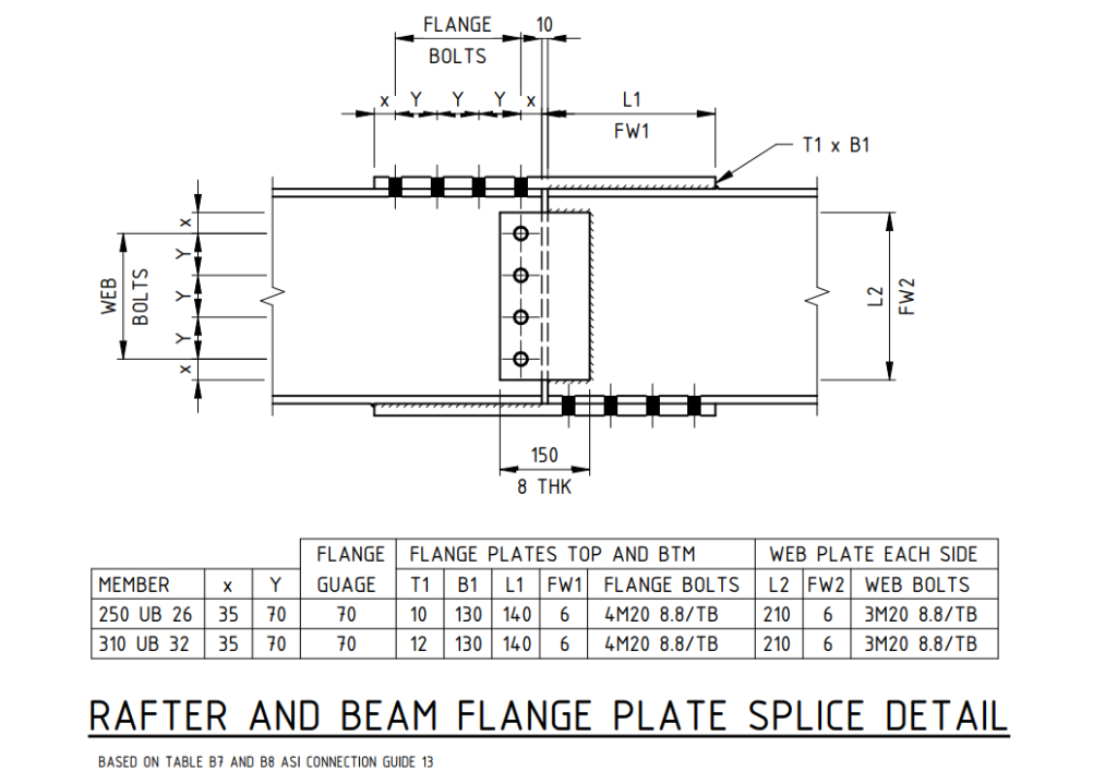 Beam Splice - Tek1